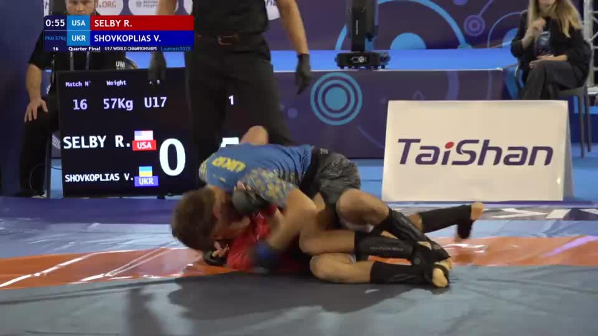 Rian Aallon SELBY (USA) vs. Vadym SHOVKOPLIAS (UKR) | U17 WORLD CHAMPIONSHIPS 2025 | Quarter ...