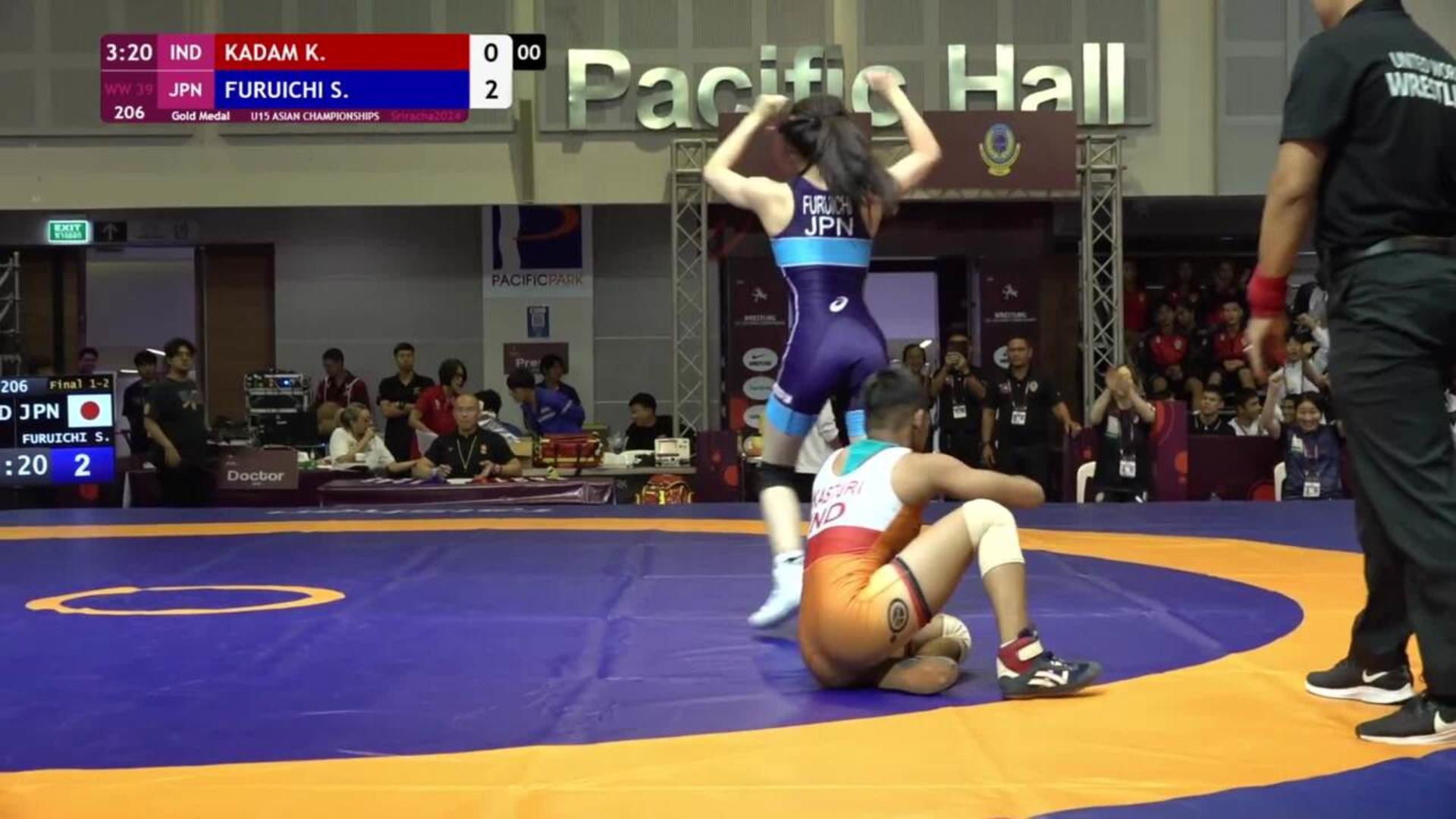 Kasturi Sagar KADAM (IND) vs. Sera FURUICHI (JPN) | U15 ASIAN CHAMPIONSHIPS 2024 | Gold Medal ...
