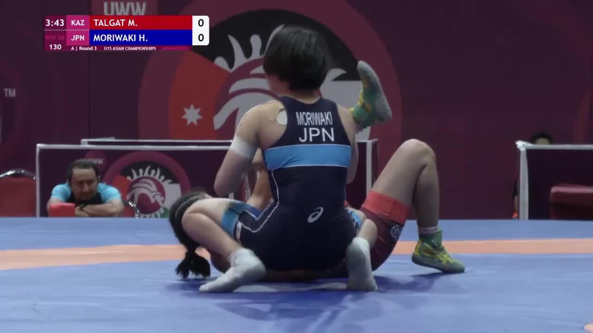 A | Round 3 • U15 WW 58Kg • Milana TALGAT (KAZ) vs. Hanano MORIWAKI (JPN)