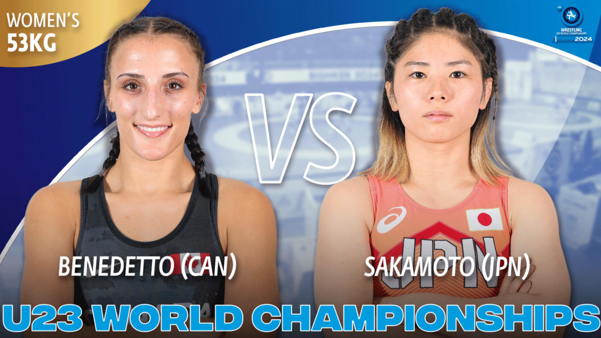 Yu SAKAMOTO (JPN) vs. Serena Rosa DI BENEDETTO (CAN) | 2024 U23 World Championships | Gold Medal ...