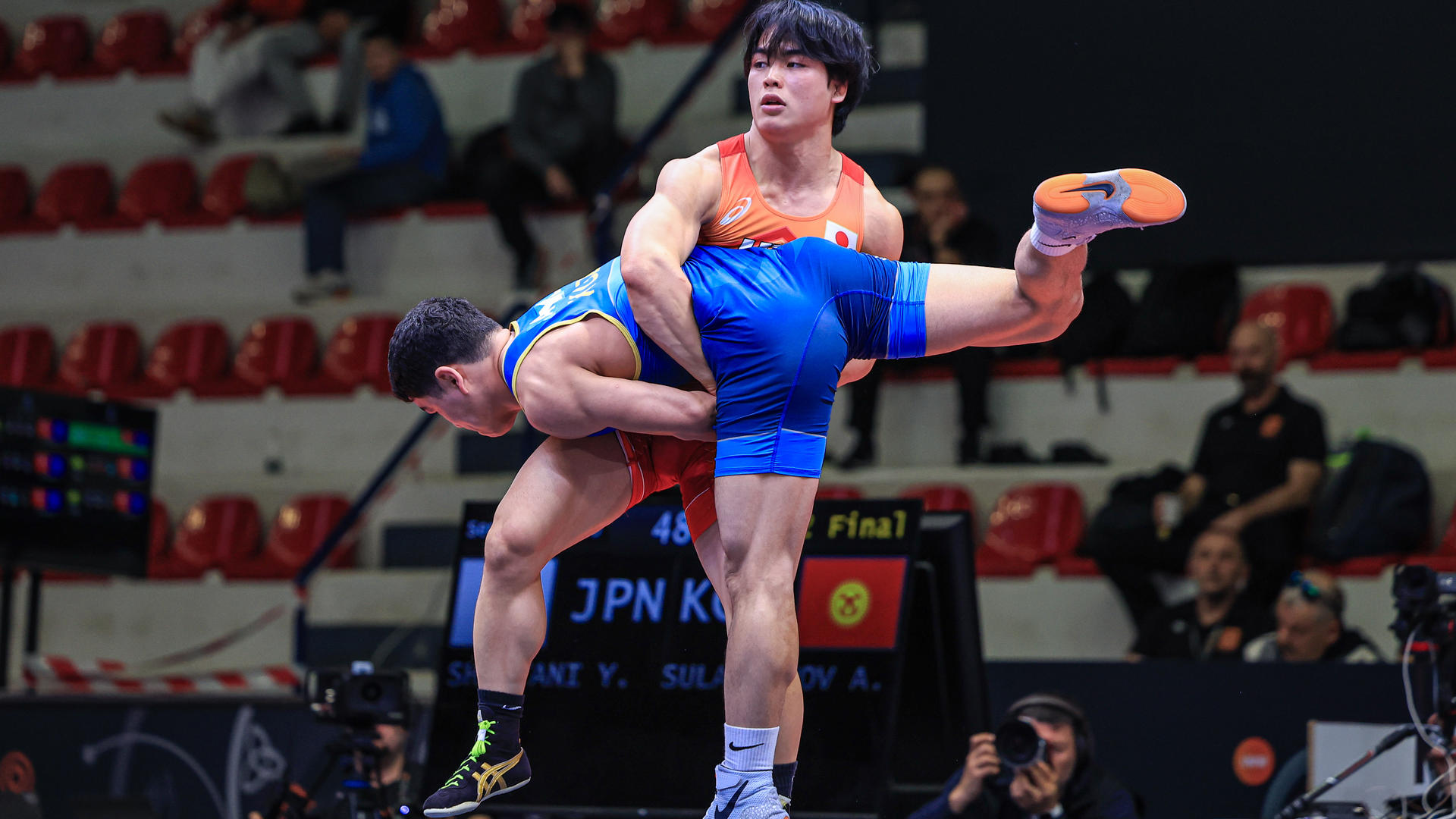 WATCH: Shiotani's signature move - reverse lift or tawaragaeshi