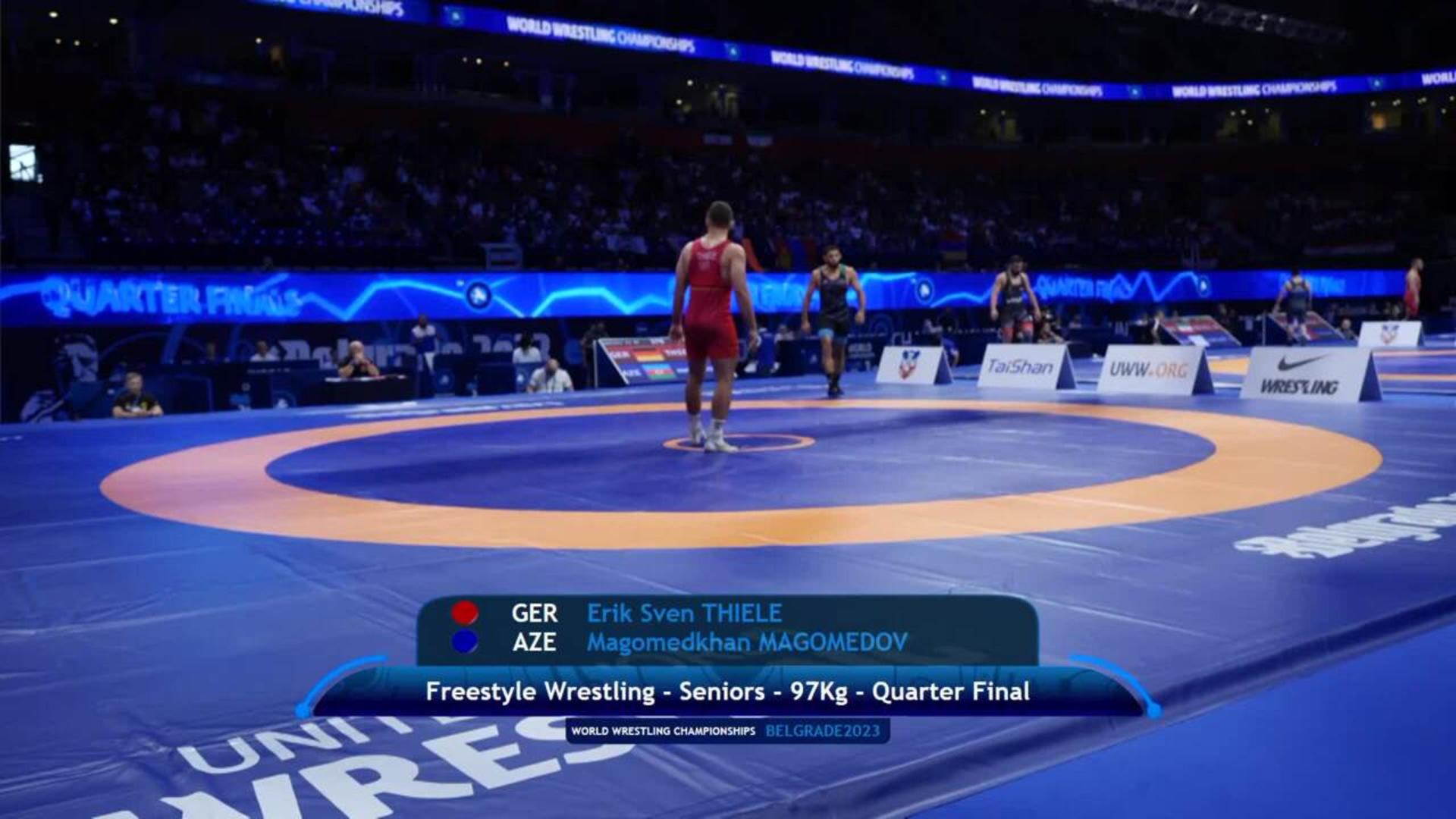 Erik Sven THIELE (GER) vs. Magomedkhan MAGOMEDOV (AZE) | Seniors World ...