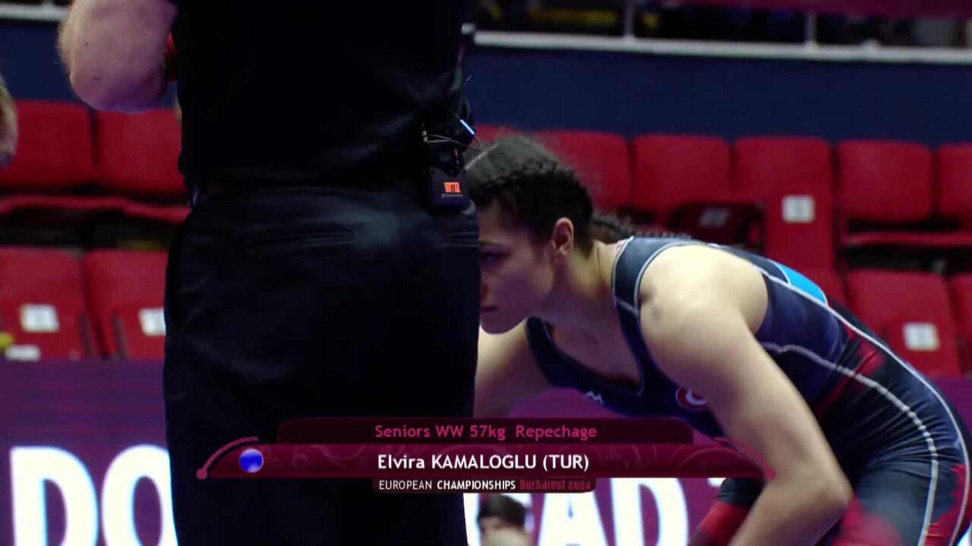 Mathilde RIVIERE (FRA) vs. Elvira KAMALOGLU (TUR) | 2024 Seniors European Championships ...