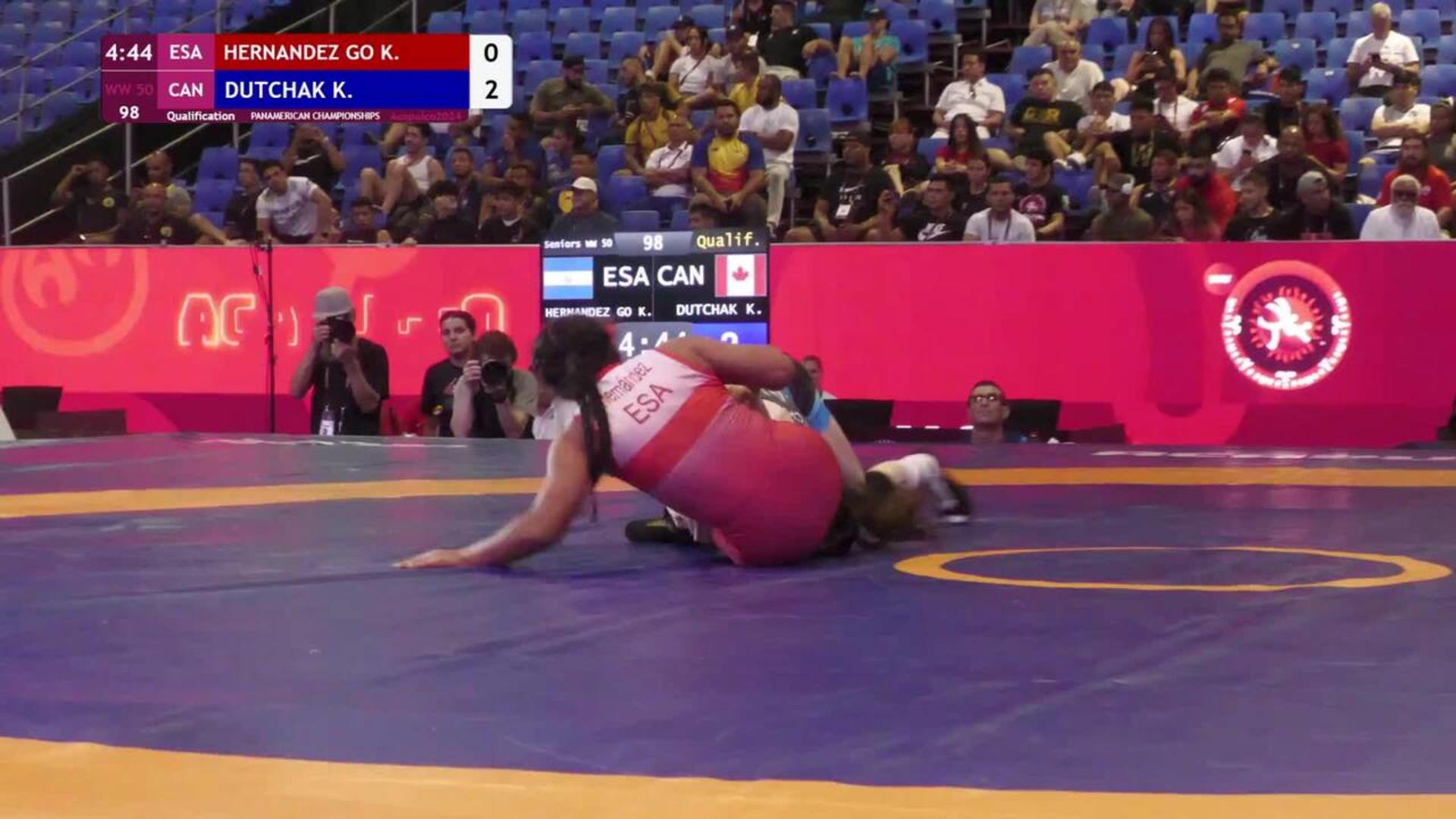 Karla Yesenia HERNANDEZ GONZALEZ (ESA) vs. Katie Ann DUTCHAK (CAN ...
