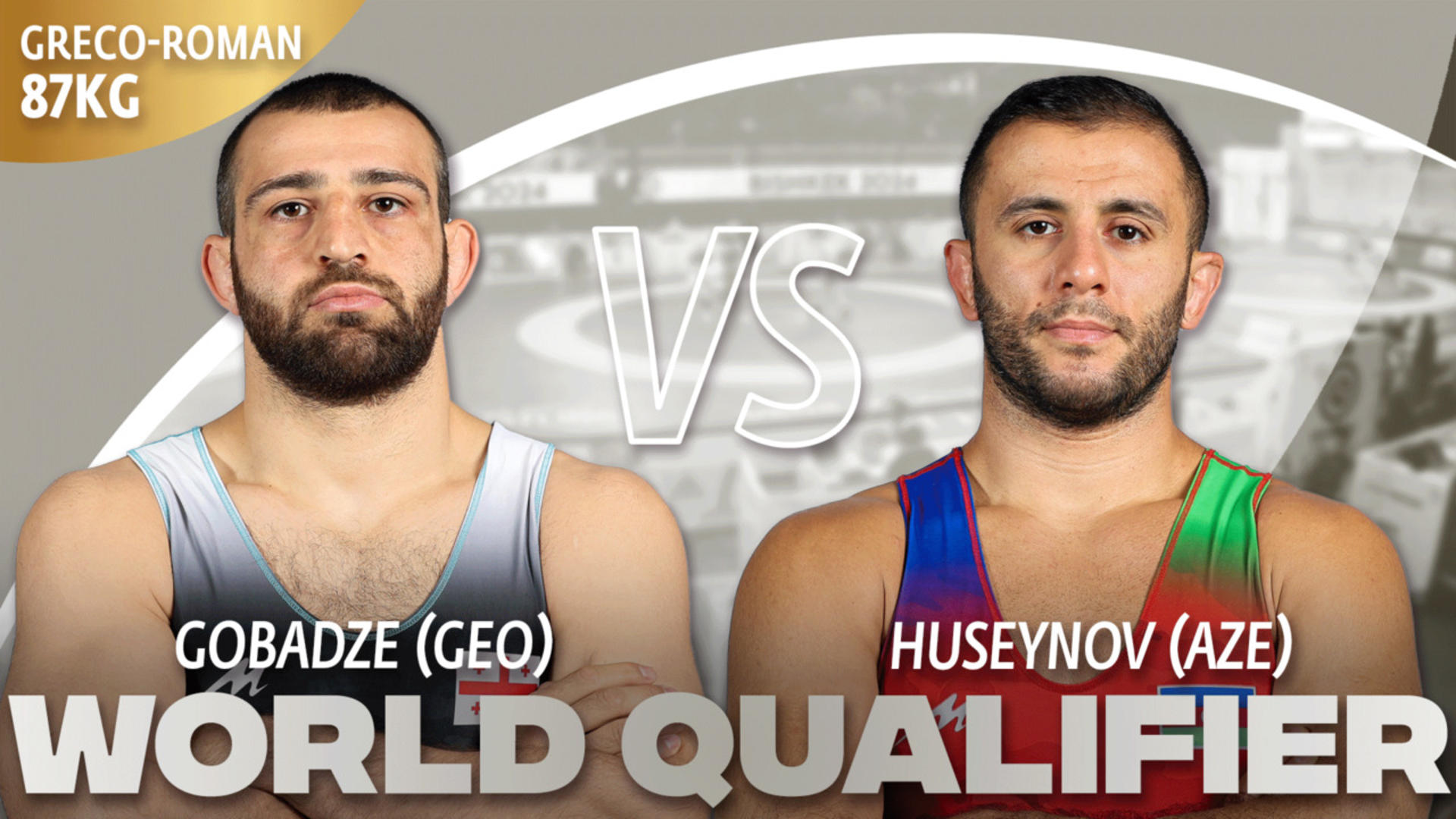 Lasha GOBADZE (GEO) vs. Rafig HUSEYNOV (AZE) | 2024 World OG Qualifier ...