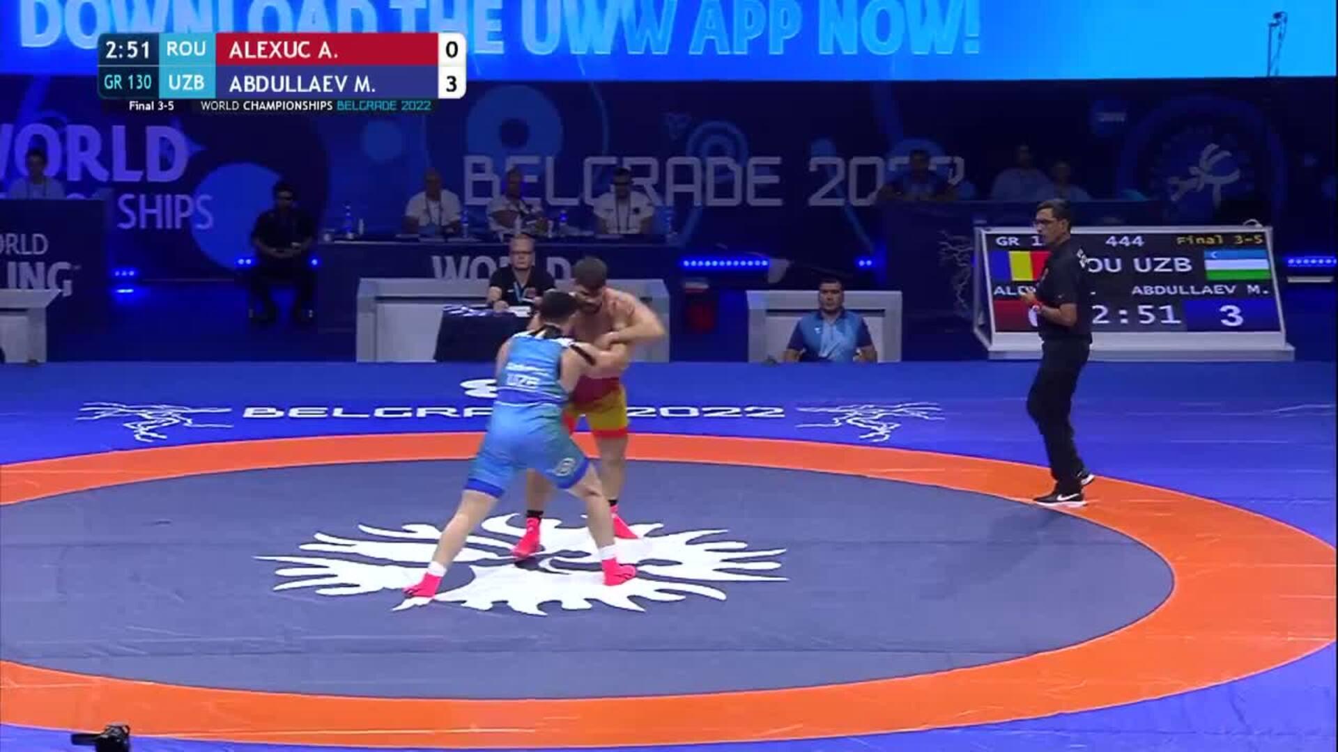 Bronze Medal • GR 130Kg • ALIN ALEXUC CIURARIU (ROU) vs. MUMINJON ABDULLAEV (UZB)