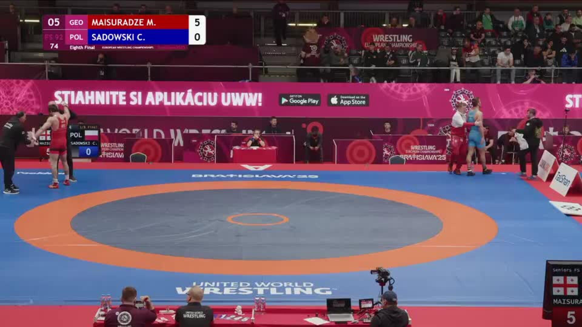 Miriani MAISURADZE (GEO) vs. Cezary Marek SADOWSKI (POL) | EUROPEAN ...