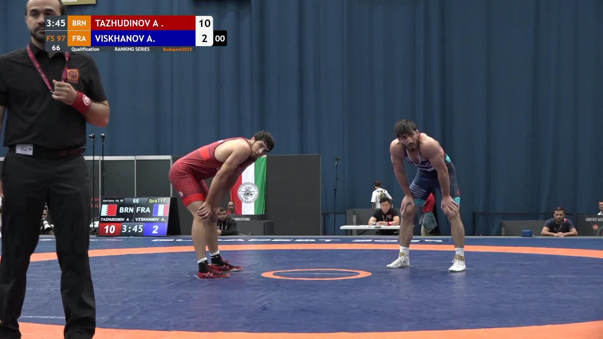 Akhmed TAZHUDINOV (BRN) vs. Adlan Bakirsoultanovitch VISKHANOV (FRA ...