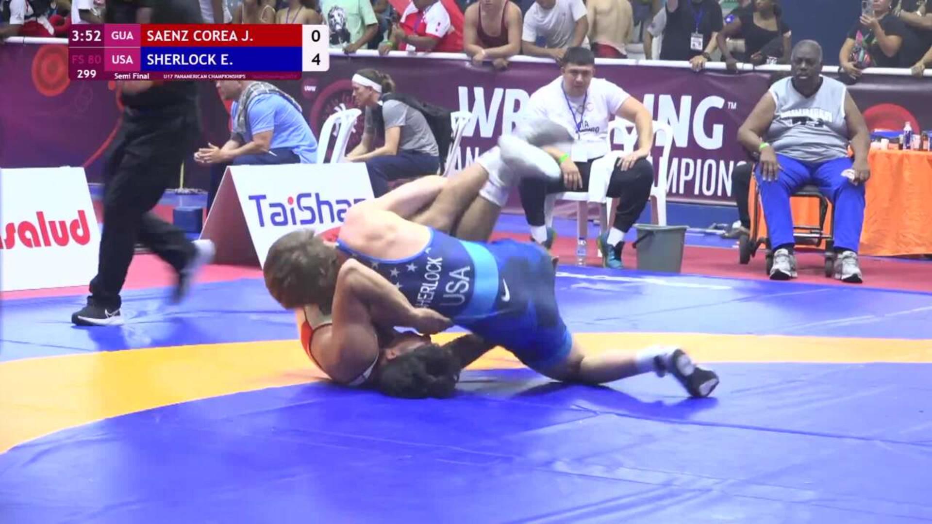 John Kennedy SAENZ COREA (GUA) vs. Emmitt Edward SHERLOCK (USA) | U17 ...