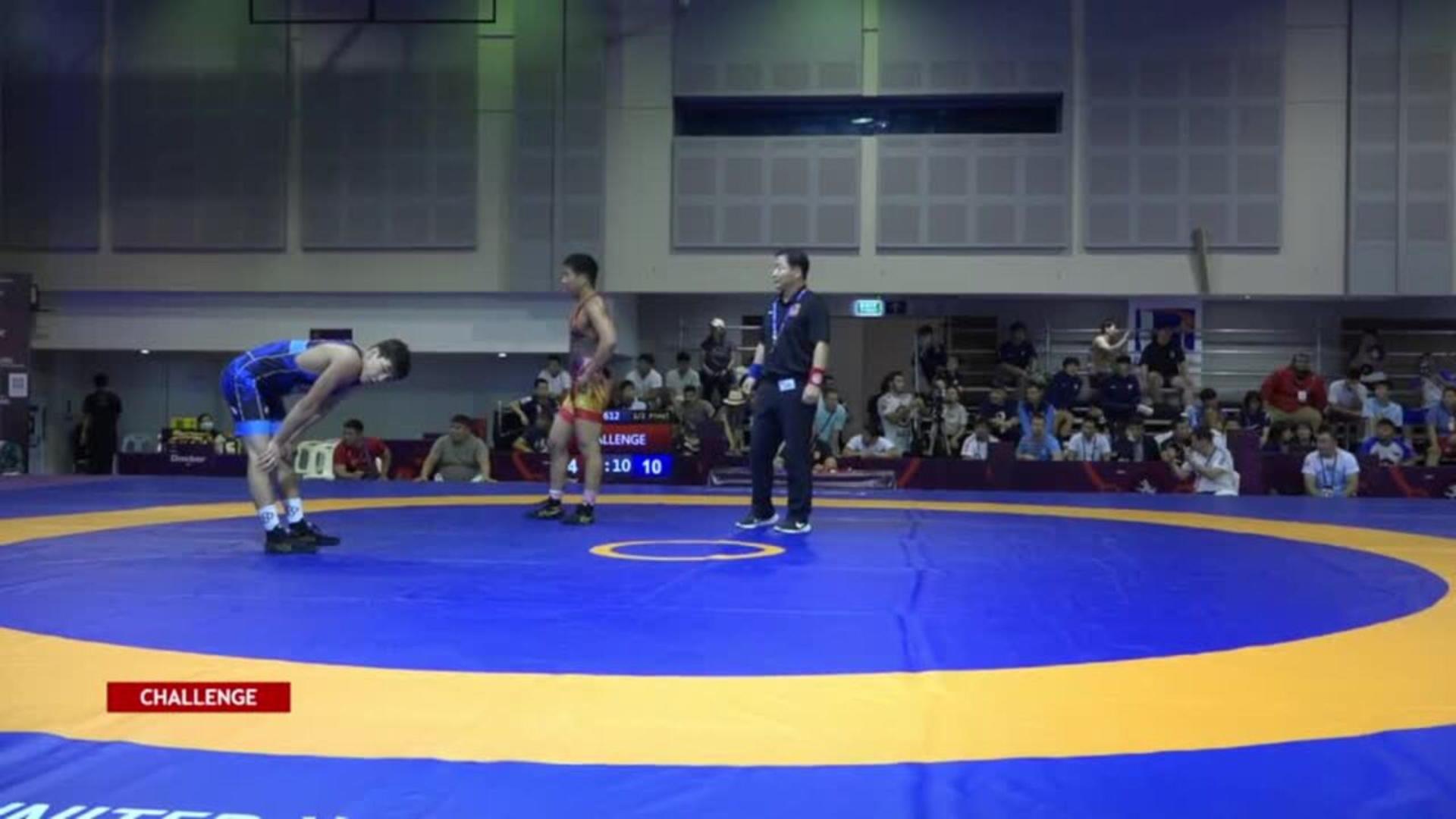 Ankh Erdene ALTANGEREL (MGL) vs. Aikyn BOLATULY (KAZ) | U20 ASIAN ...