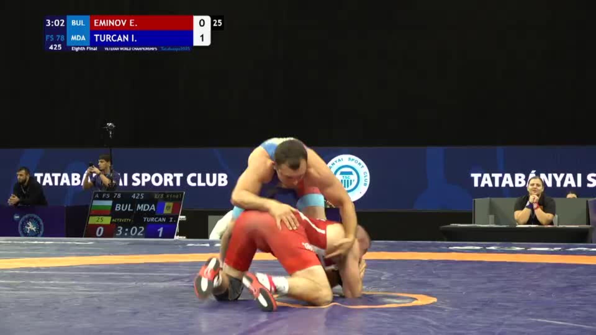 Emin EMINOV (BUL) vs. Iaroslav TURCAN (MDA) | VETERAN WORLD ...