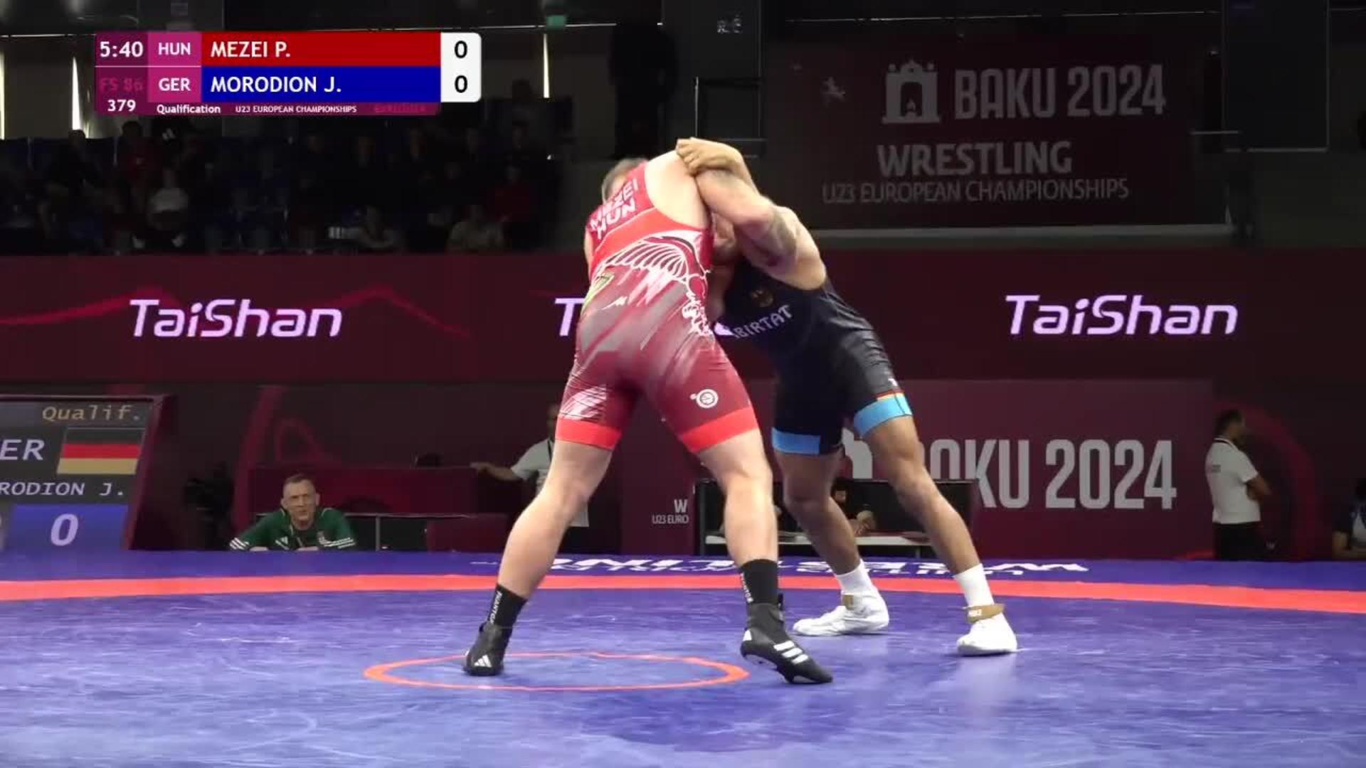 Patrik Janos MEZEI (HUN) vs. Joshua Philipp David MORODION (GER) | U23 ...