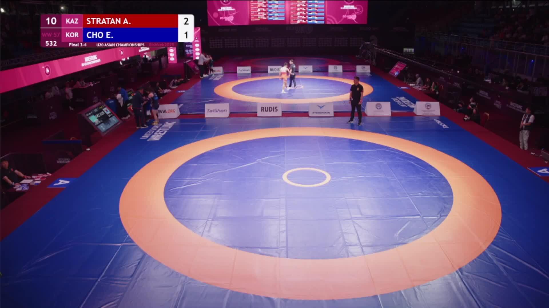 Anna STRATAN (KAZ) vs. Eunso CHO (KOR) | U20 ASIAN CHAMPIONSHIPS 2025 | Final 3-4 | WW 57Kg