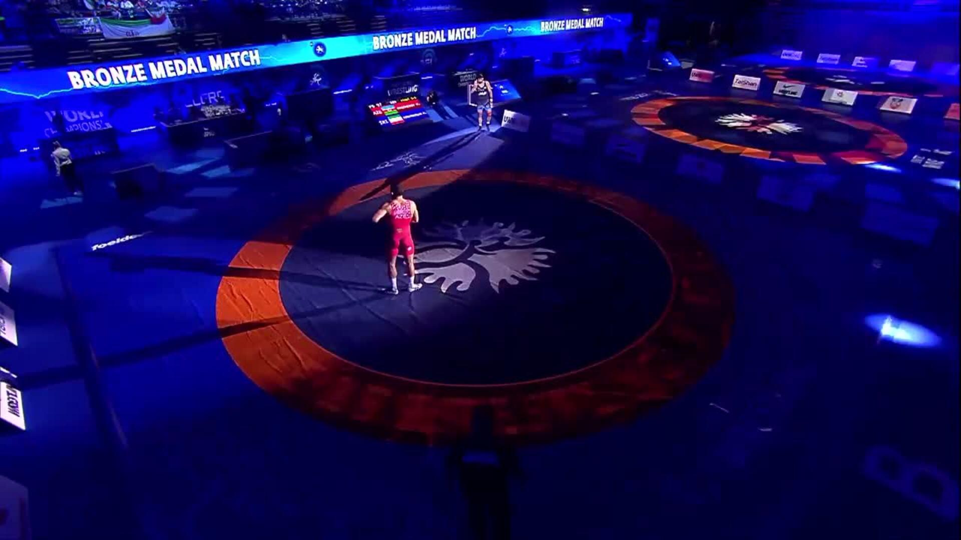 Bronze Medal • FS 97Kg • Magomedkhan Magomedovitch MAGOMEDOV (AZE) vs ...