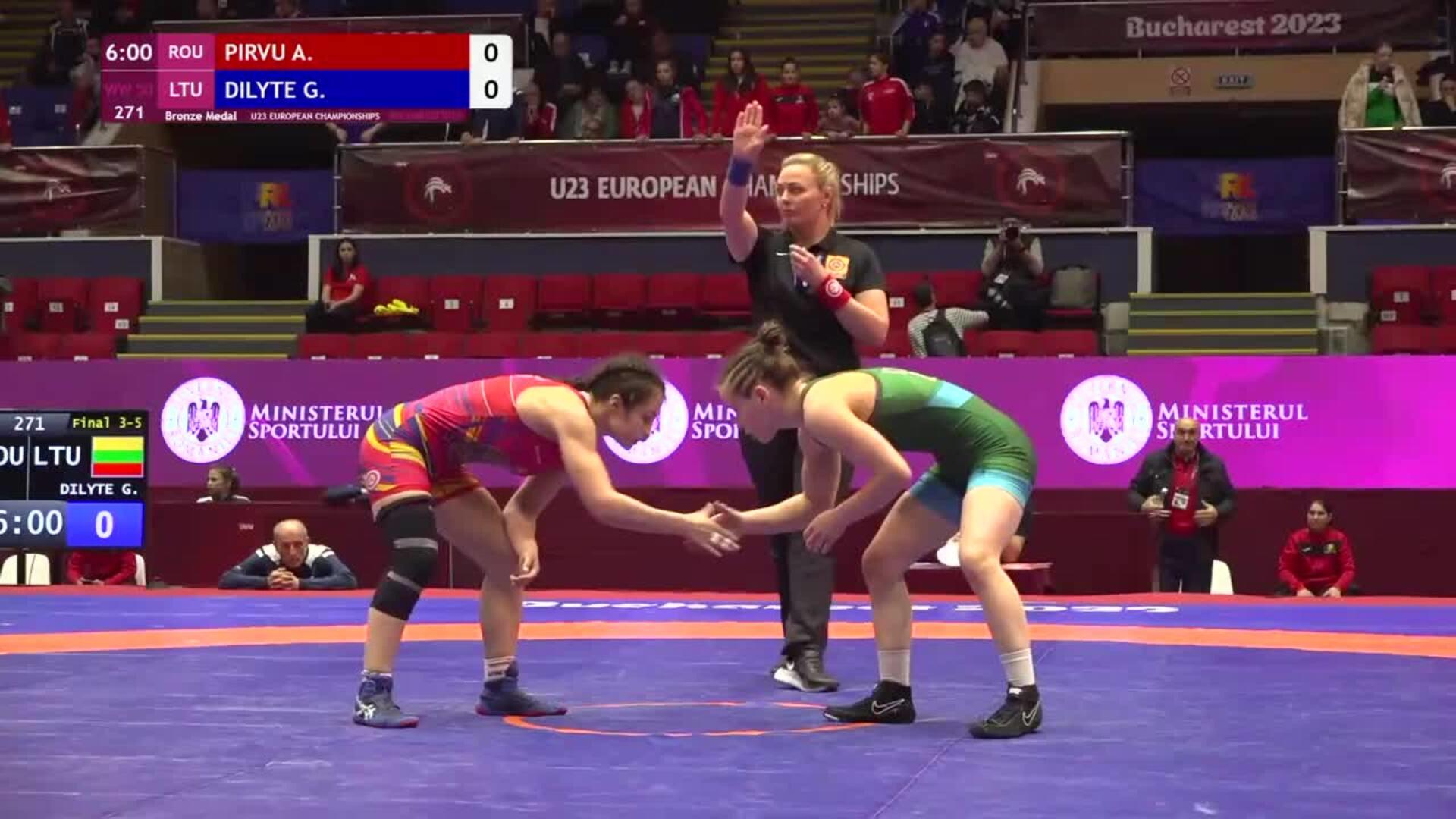 Bronze Medal • WW 50Kg • Ana Maria PIRVU (ROU) vs. Gabija DILYTE (LTU)