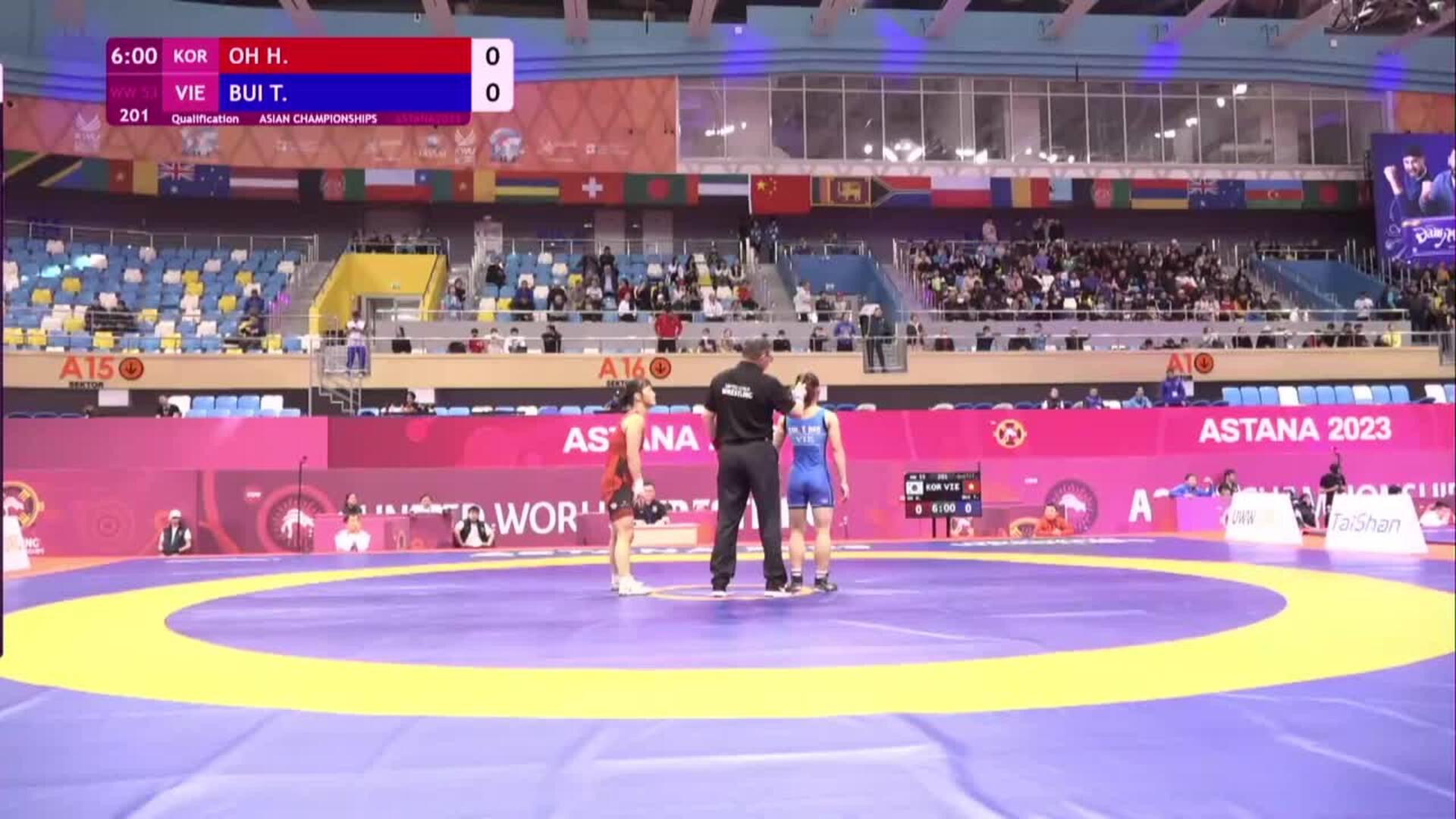 Qualification • WW 53Kg • Hyunyoung OH (KOR) vs. Thi Dao BUI (VIE)
