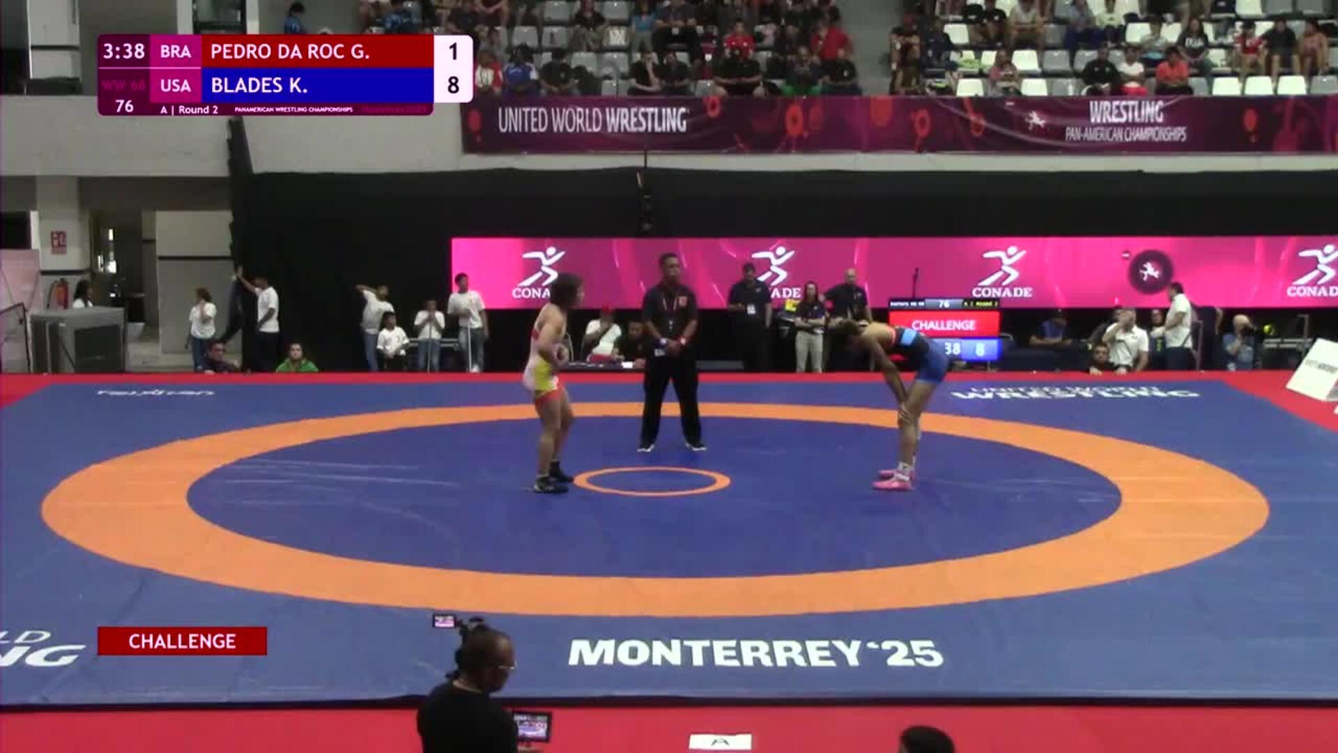 Grabriela PEDRO DA ROCHA (BRA) vs. Kennedy Alexis BLADES (USA ...